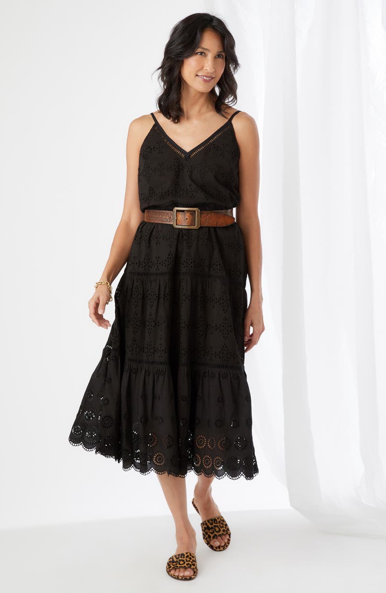 Karen Kane Tiered Eyelet Cotton Sundress | Nordstromrack