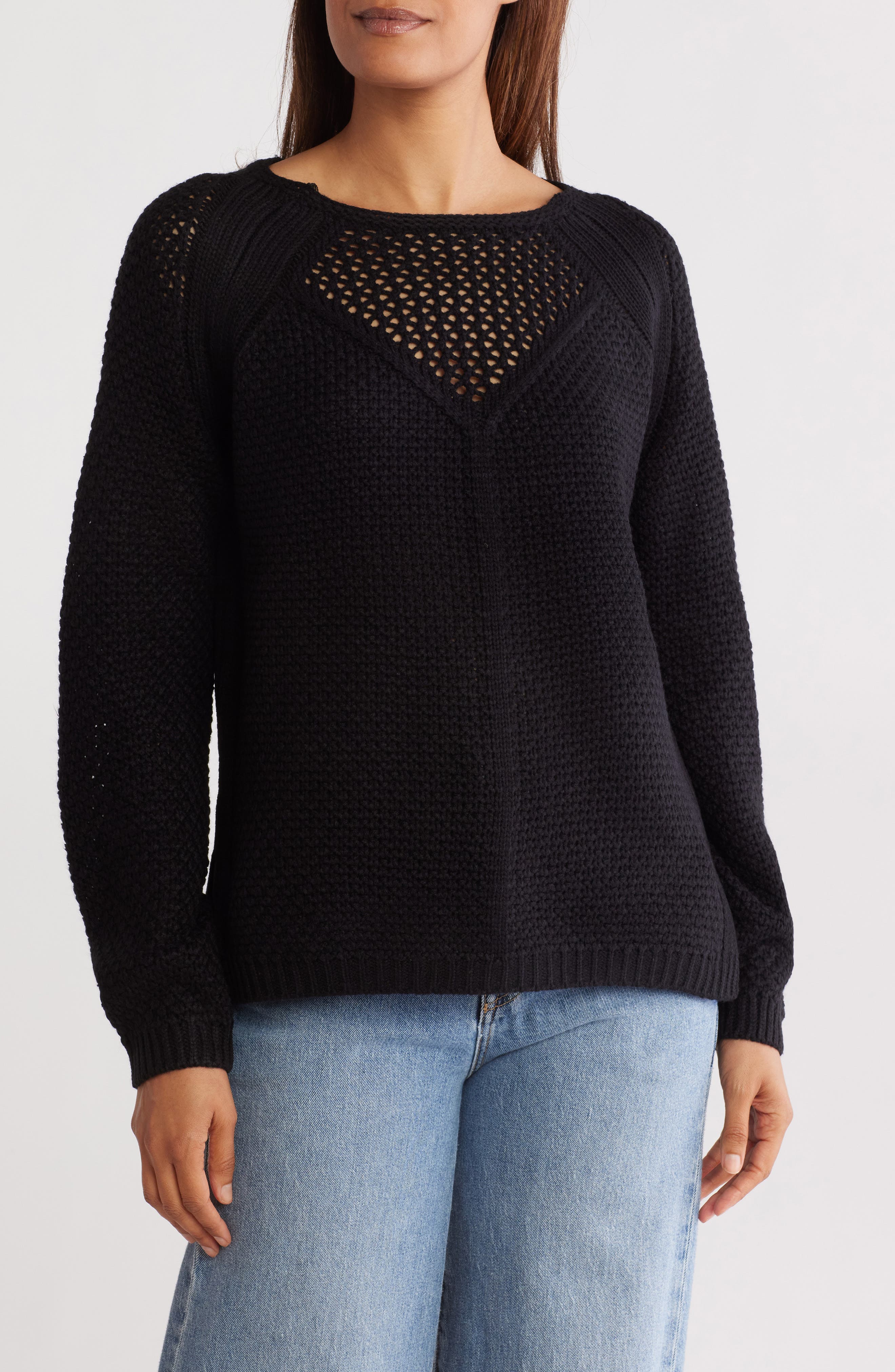 JANTZEN Open Stitch Cover-Up Sweater | Nordstromrack