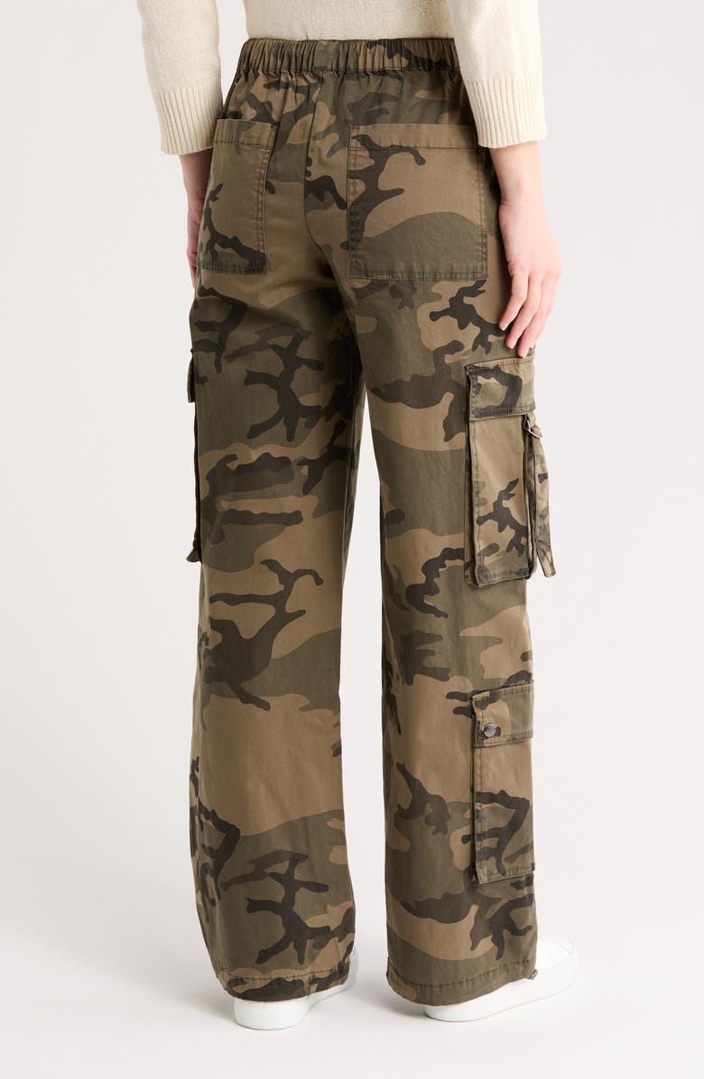 Sanctuary Camo Wide Leg Parachute Cargo Pants | Nordstrom