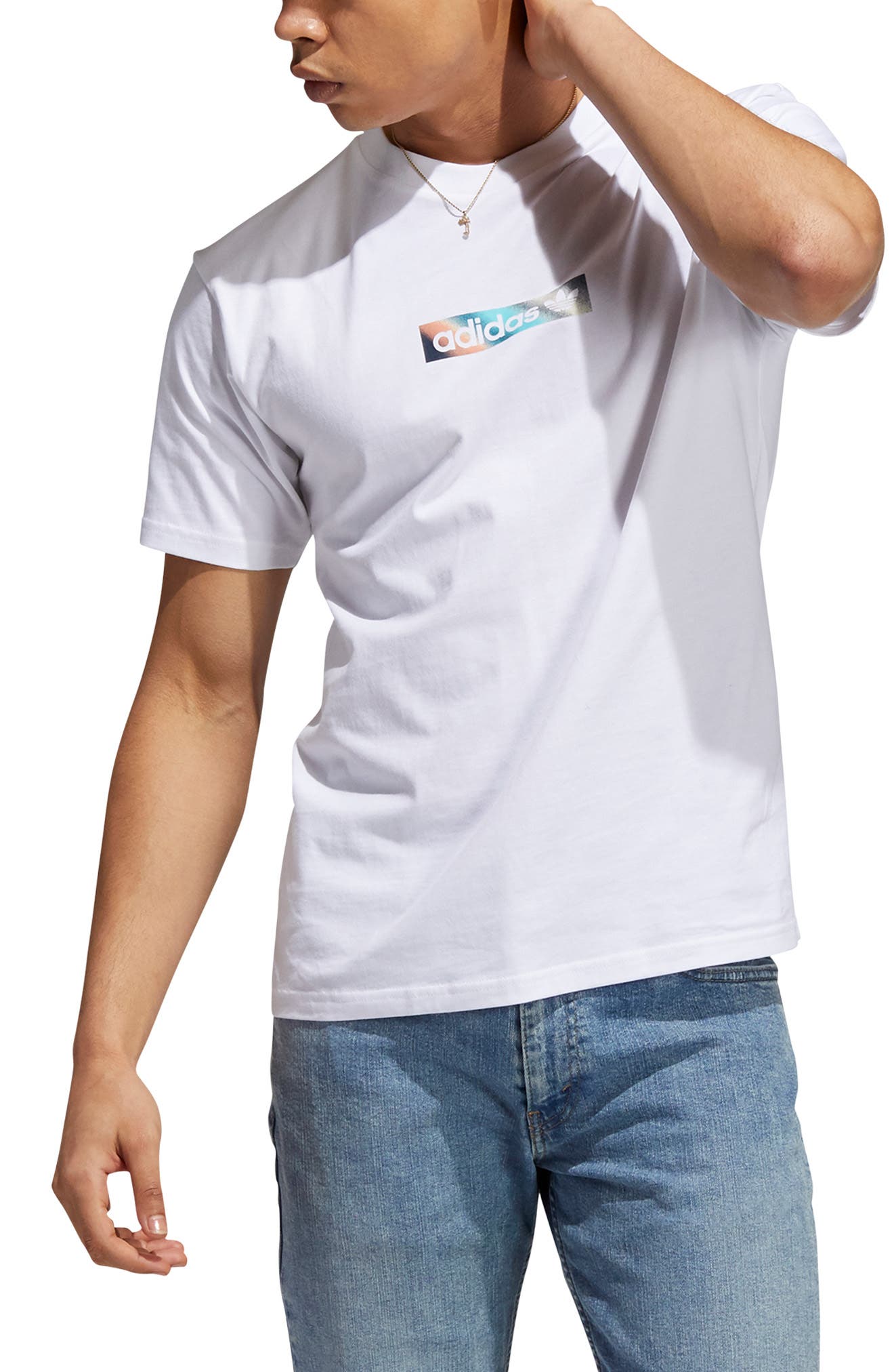 adidas Originals Summer Linear Box Line Graphic Tee | Nordstromrack