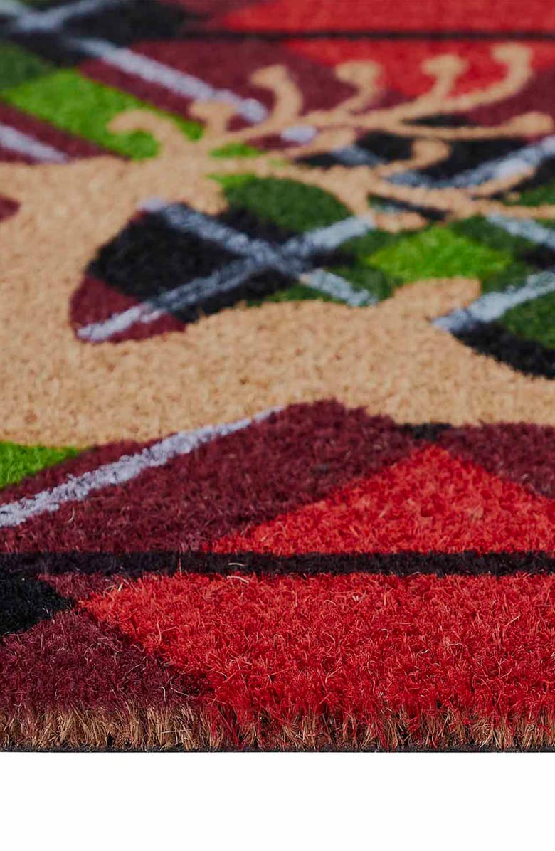 VCNY HOME Holiday Plaid Coir Doormat | Nordstromrack