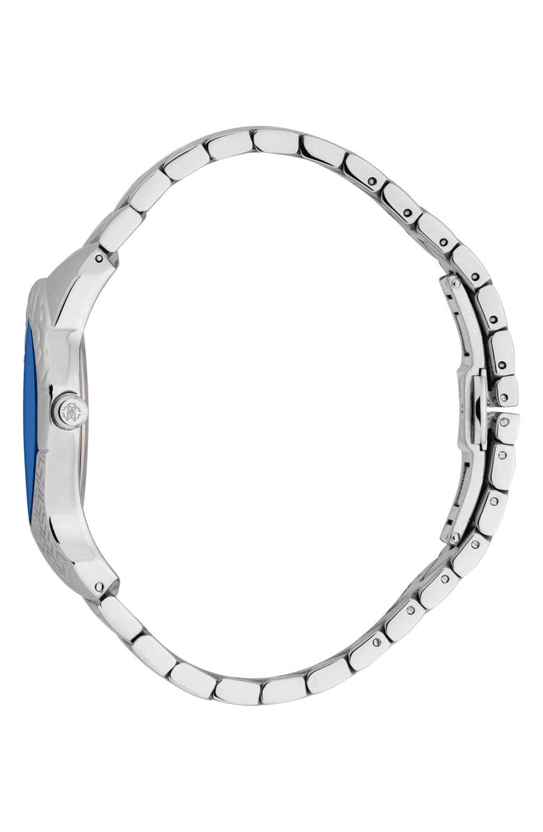 Roberto Cavalli Snake Textured Crystal Quartz Bracelet Watch, 22mm x 48 ...
