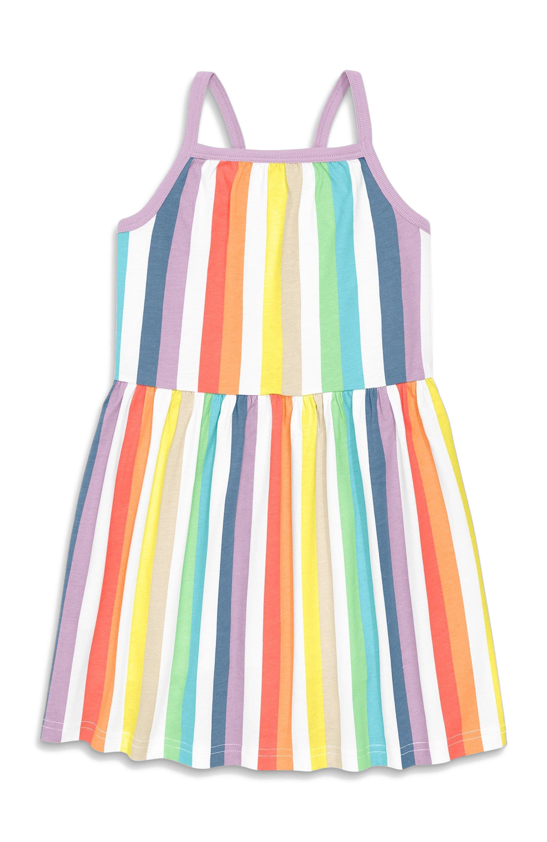 Primary Kids Picnic Dress In Rainbow Patterns | Nordstrom