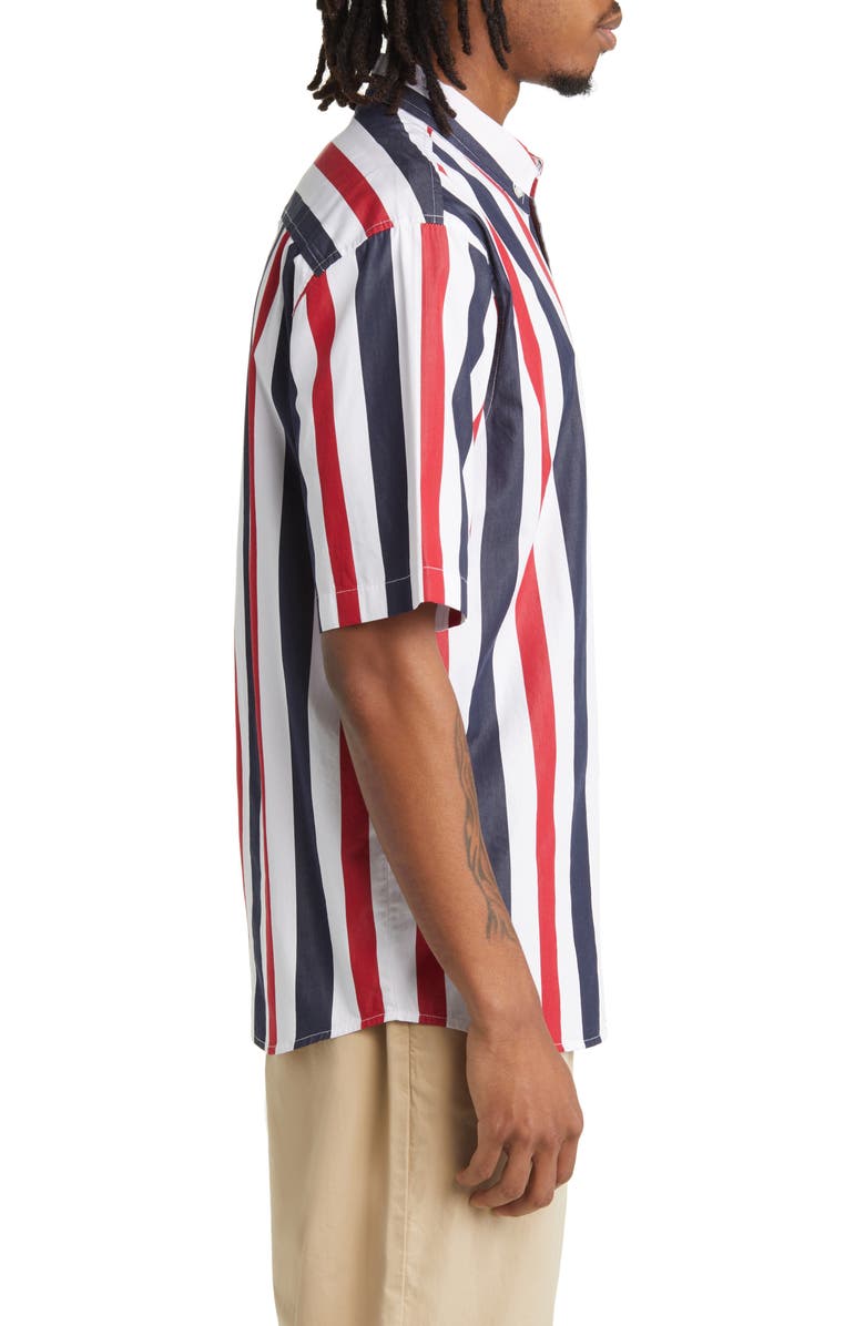 Carhartt Work In Progress Elcano Stripe Short Sleeve Button-Down Shirt ...