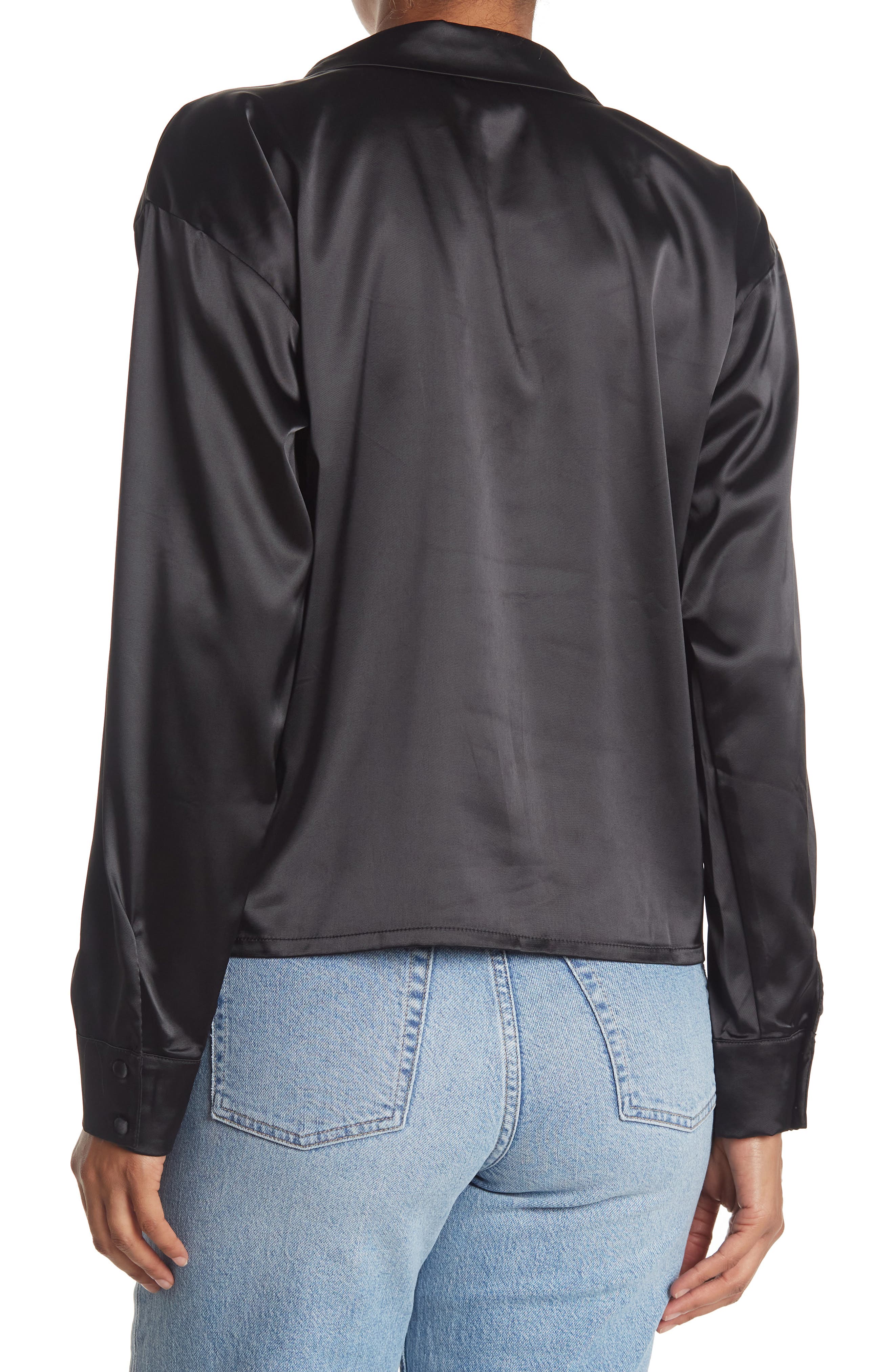 AFRM Perlina Satin Button Top | Nordstromrack