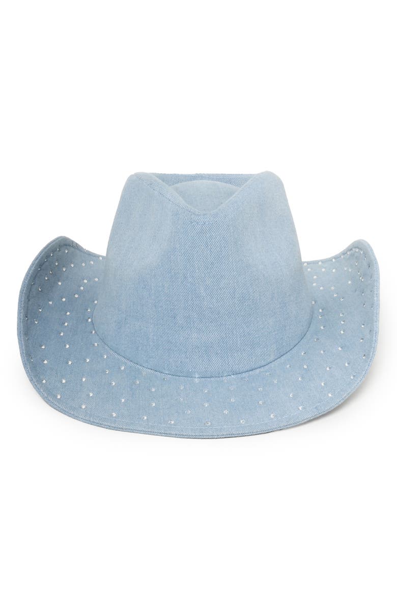 David & Young Rhinestone Embellished Cowboy Hat | Nordstromrack