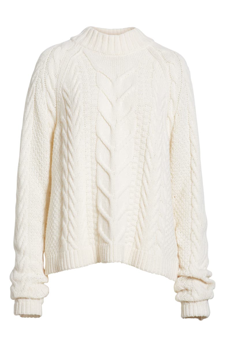 Robert Rodriguez Cable Knit Merino Wool & Cashmere Sweater | Nordstrom