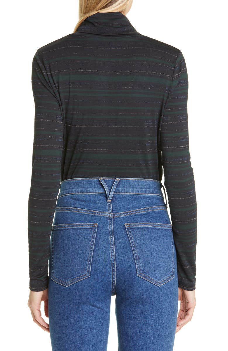 Veronica Beard Audrey Stripe Turtleneck Top | Nordstrom