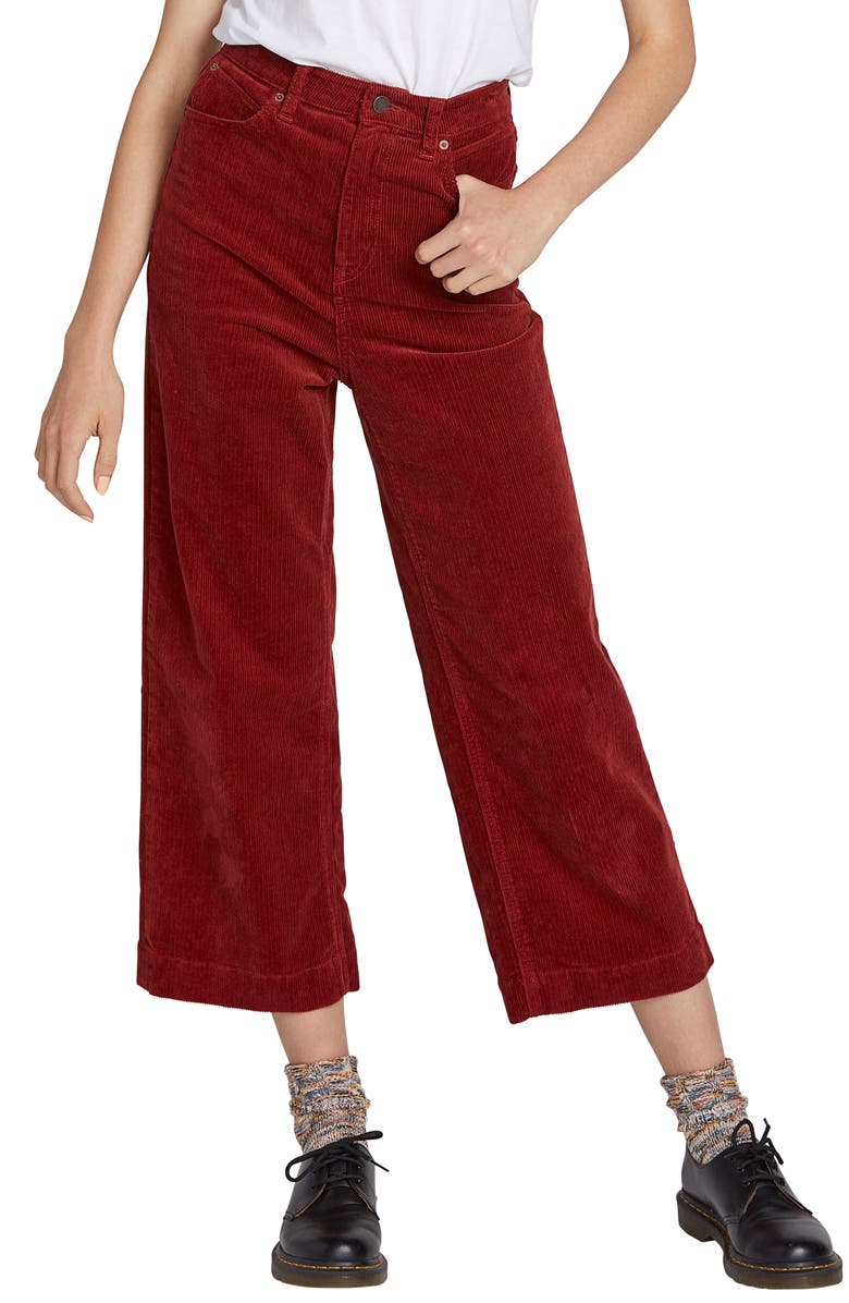 Volcom Oh My Cord Wide Leg Crop Pants | Nordstrom