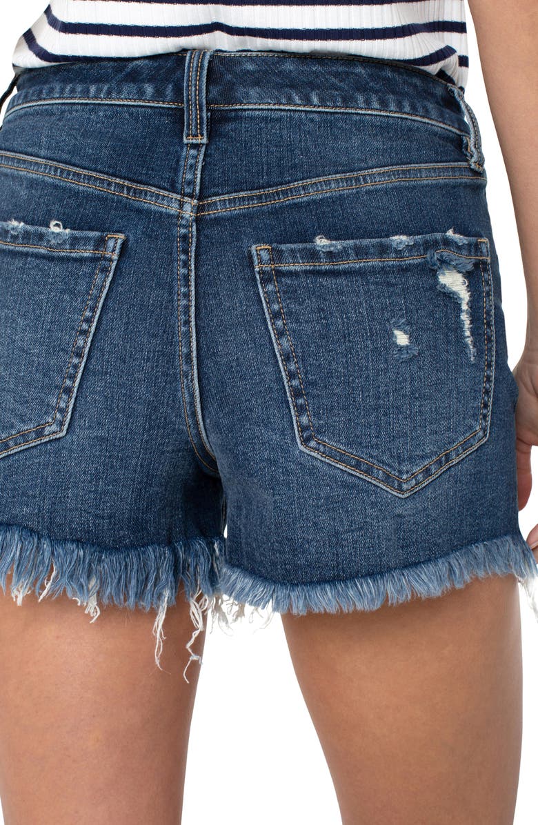 Liverpool Los Angeles x Living in Yellow High Waist Frayed Hem Stretch ...