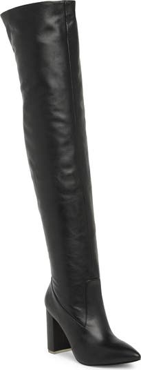 BLACK SUEDE STUDIO Tracy Over the Knee Leather Boot (Women) | Nordstromrack