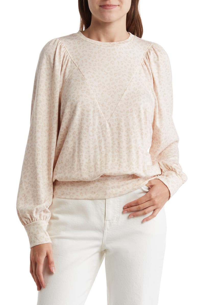 Good Luck Gem Leopard Print French Terry Top | Nordstromrack