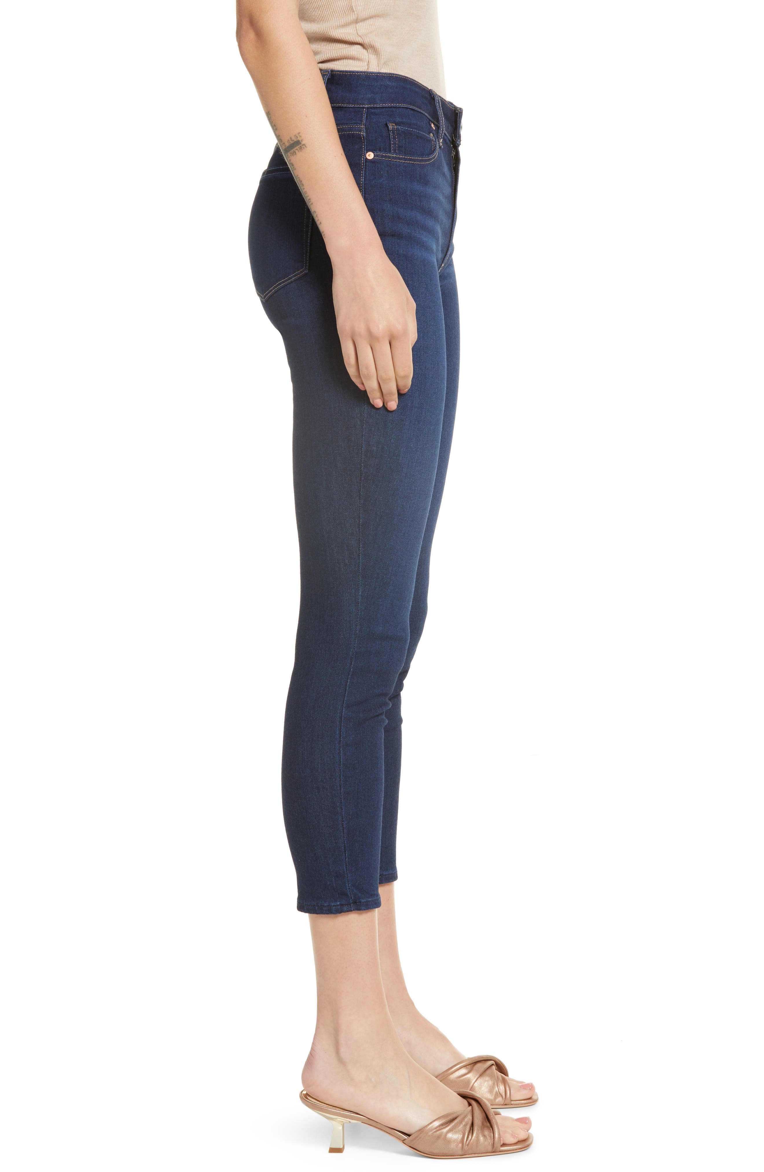 PAIGE Hoxton Transcend High Waist Crop Skinny Jeans | Nordstromrack