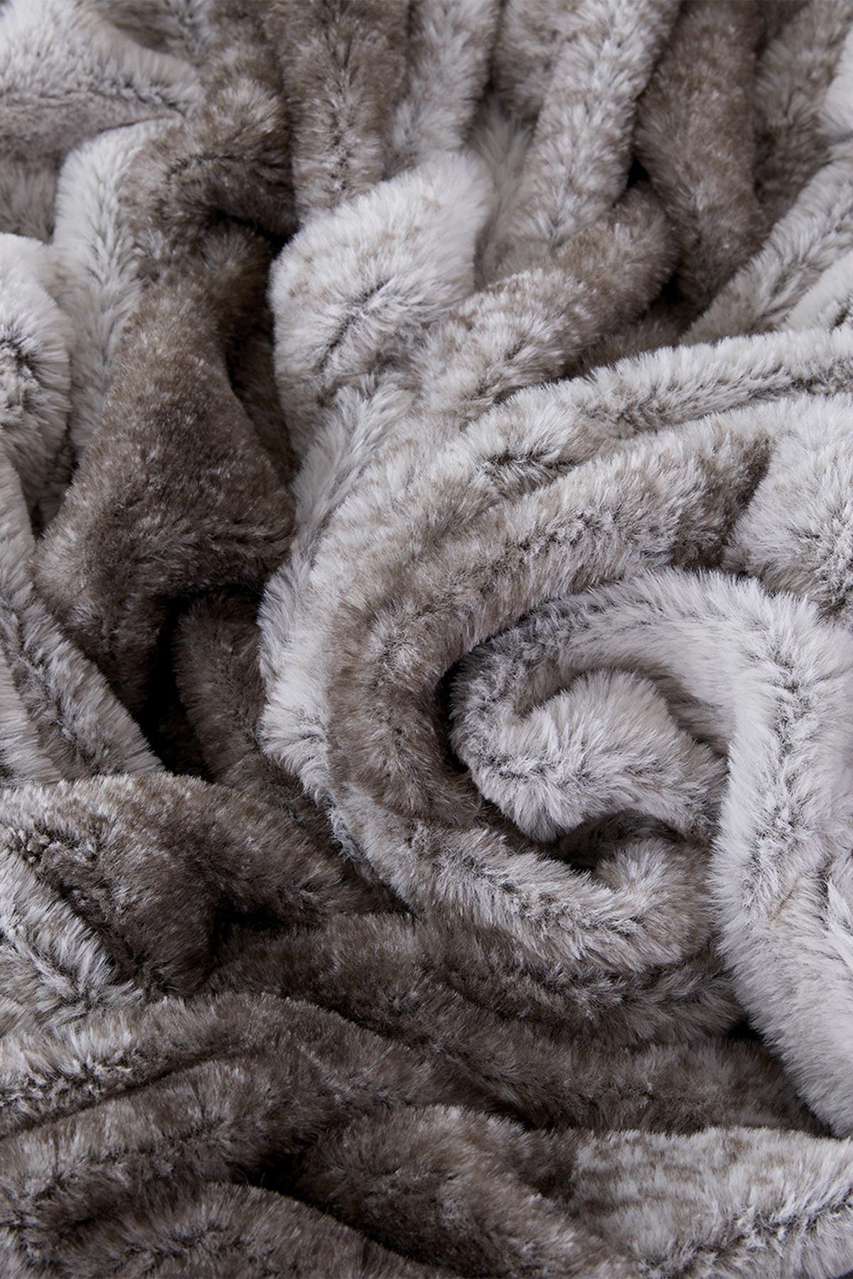 Modern Threads Faux Fur Braided Reversible Throw | Nordstromrack