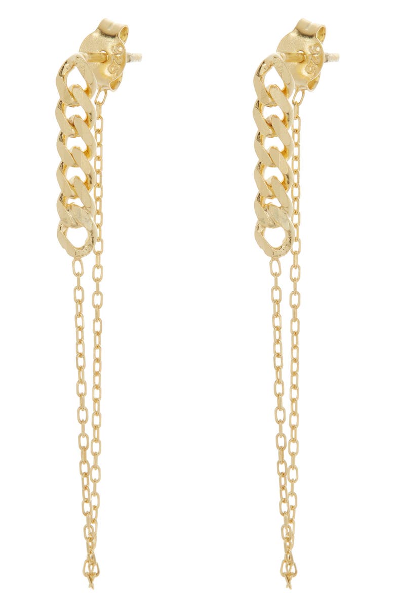 GABI RIELLE Sterling Silver Curb Chain Drop Earrings | Nordstromrack