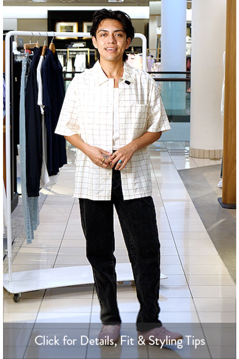 Geo Print Camp Shirt (Men) | Nordstromrack
