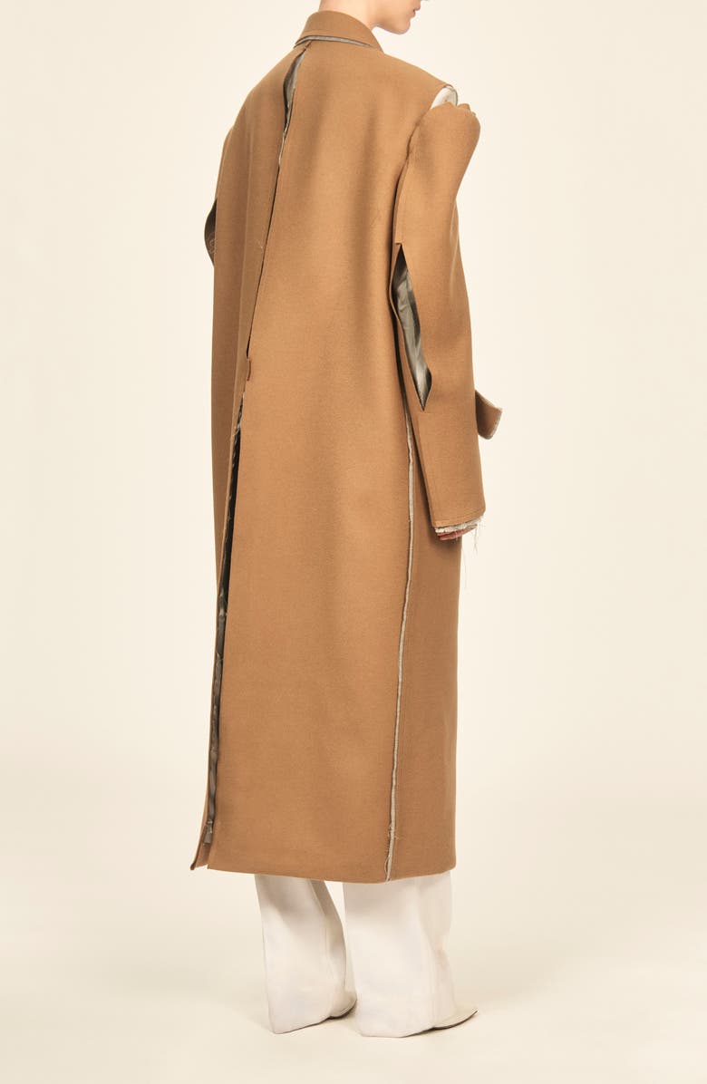 Interior The Riley Raw Edge Deconstructed Long Wool Coat | Nordstromrack