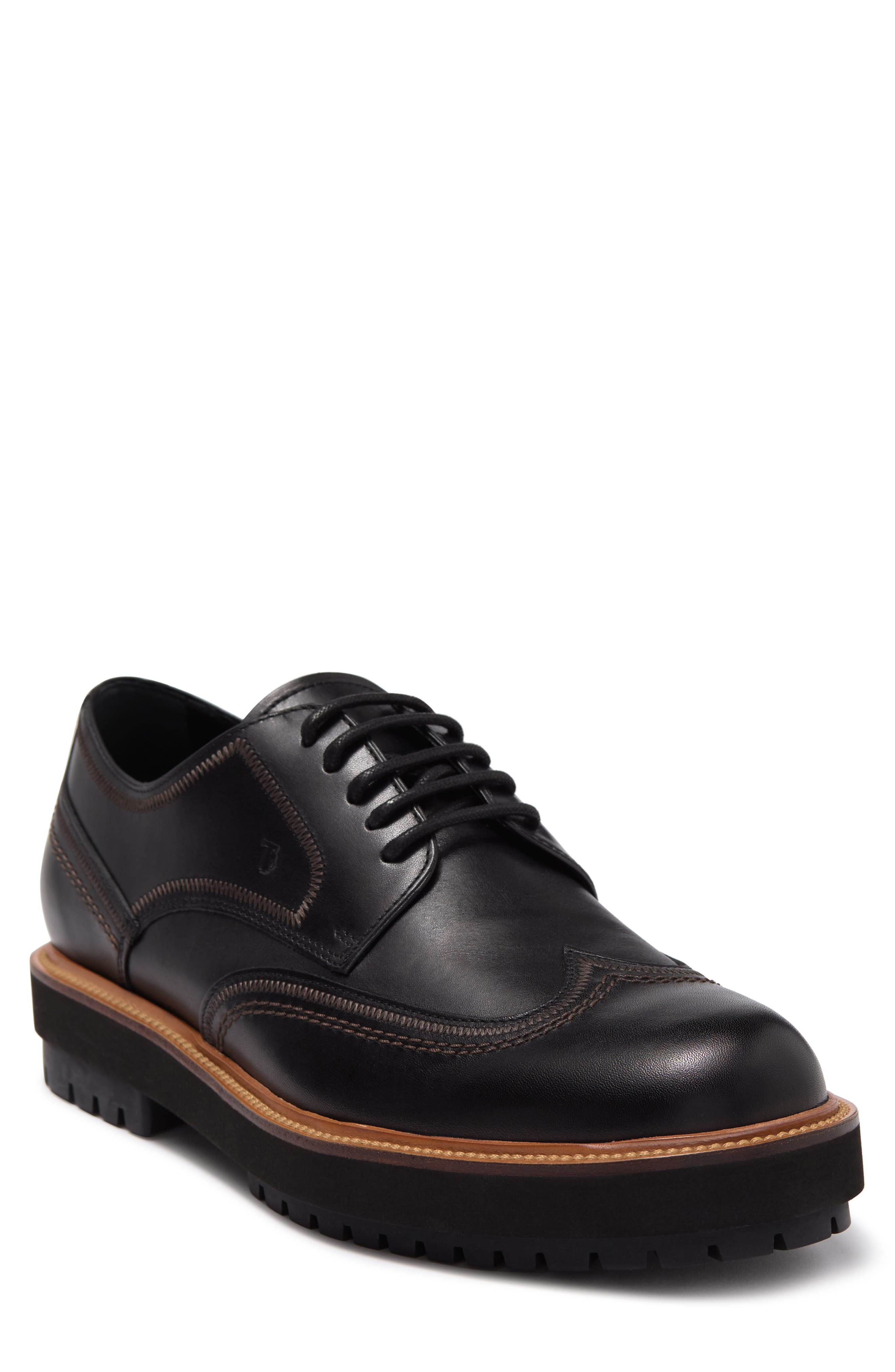 Tod's Impunture Wingtip Leather Derby (Men) | Nordstromrack