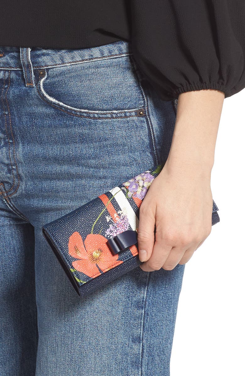 Ted Baker London Jeano Hedgerow Leather Matinee Wallet | Nordstrom