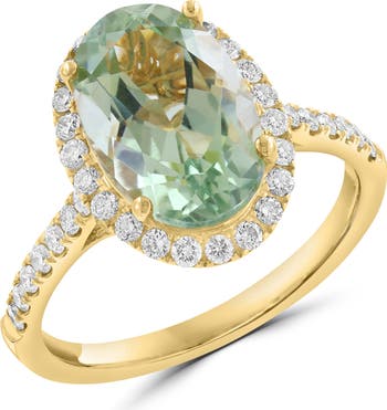 EFFY Diamond & Green Amethyst Ring | Nordstromrack