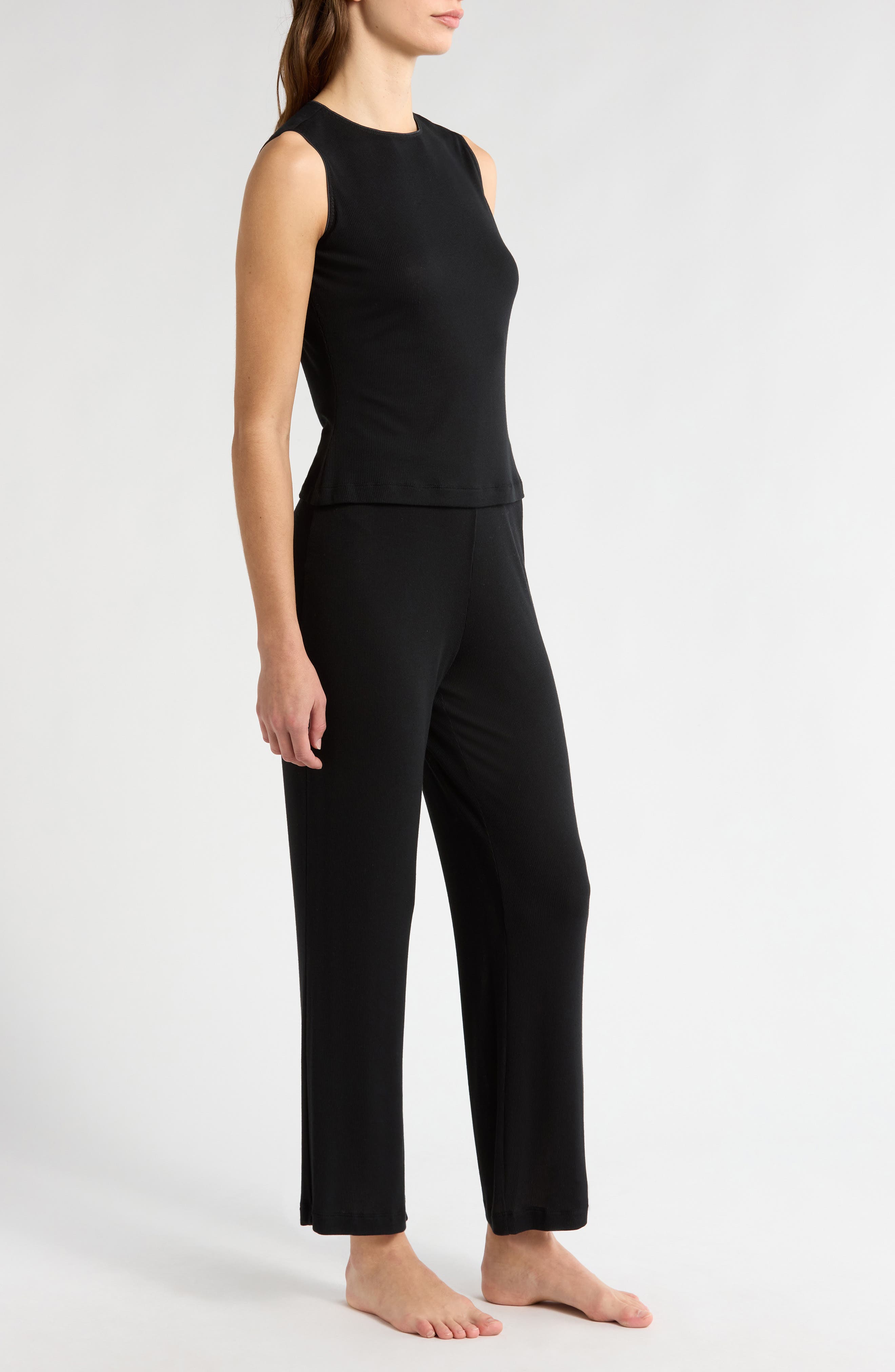 Natori Essentials Sleeveless Rib Pajamas | Nordstrom