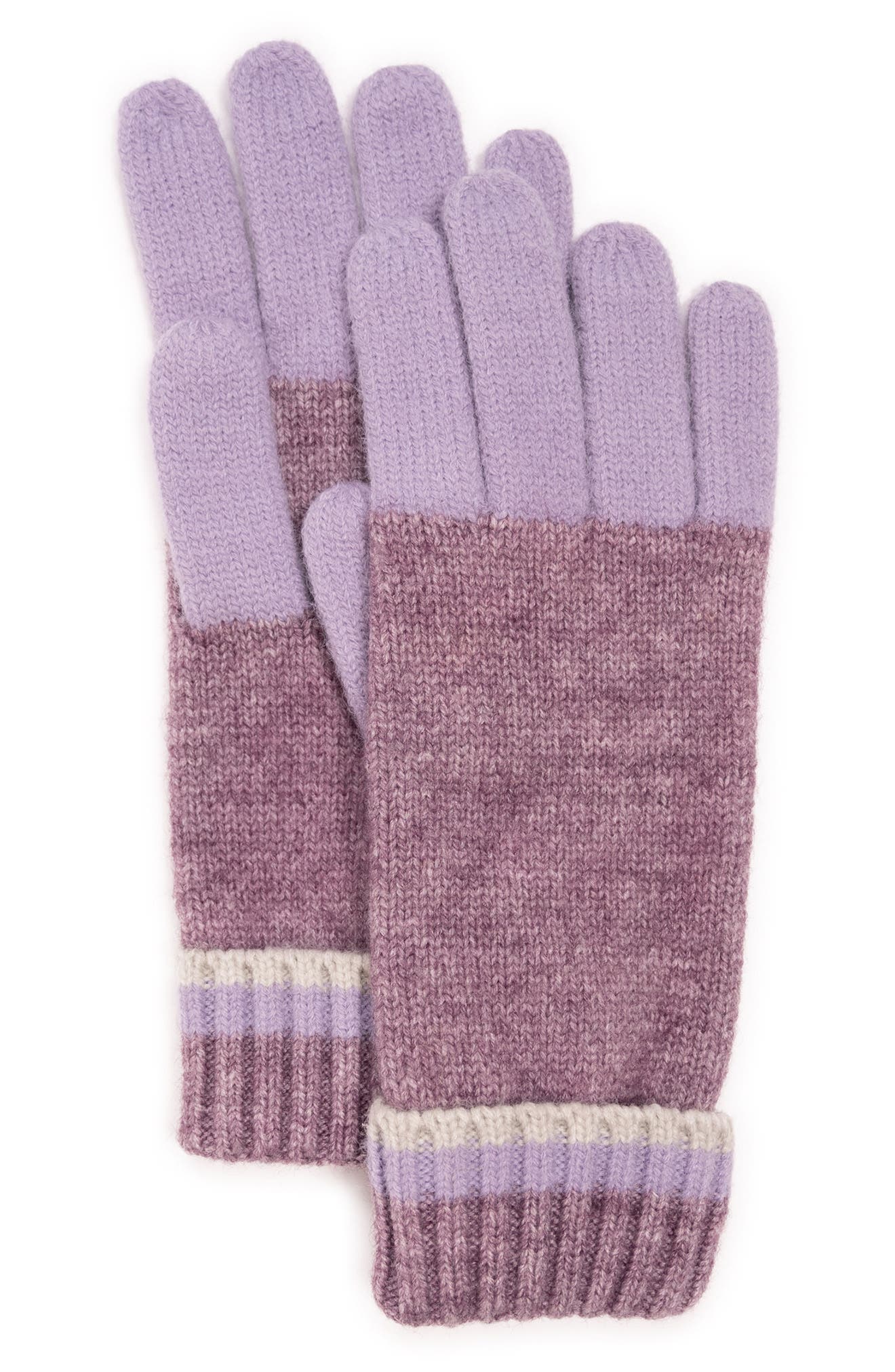 MUK LUKS Colorblock Knit Gloves | Nordstromrack