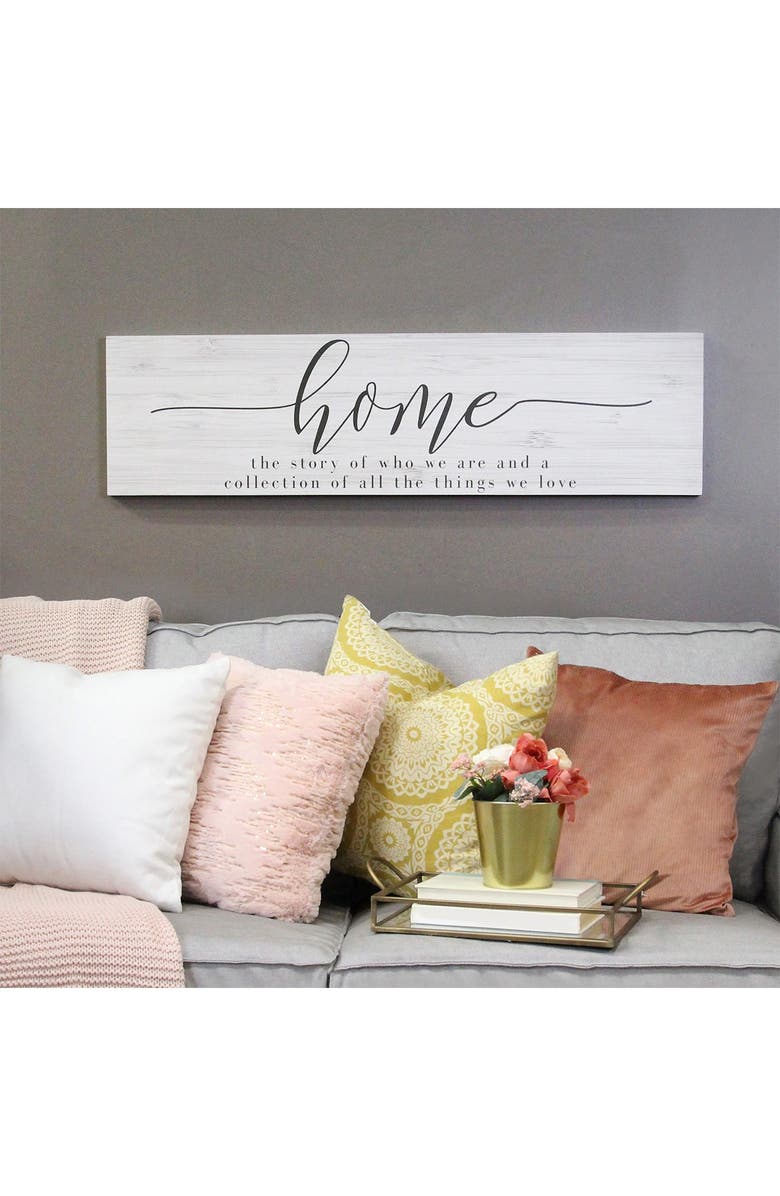 STRATTON HOME DECOR White Home Quote Oversized Wall Art | Nordstromrack