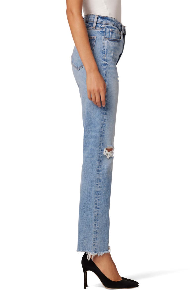 Joe's The Honor Ripped High Waist Ankle Straight Leg Organic Cotton ...