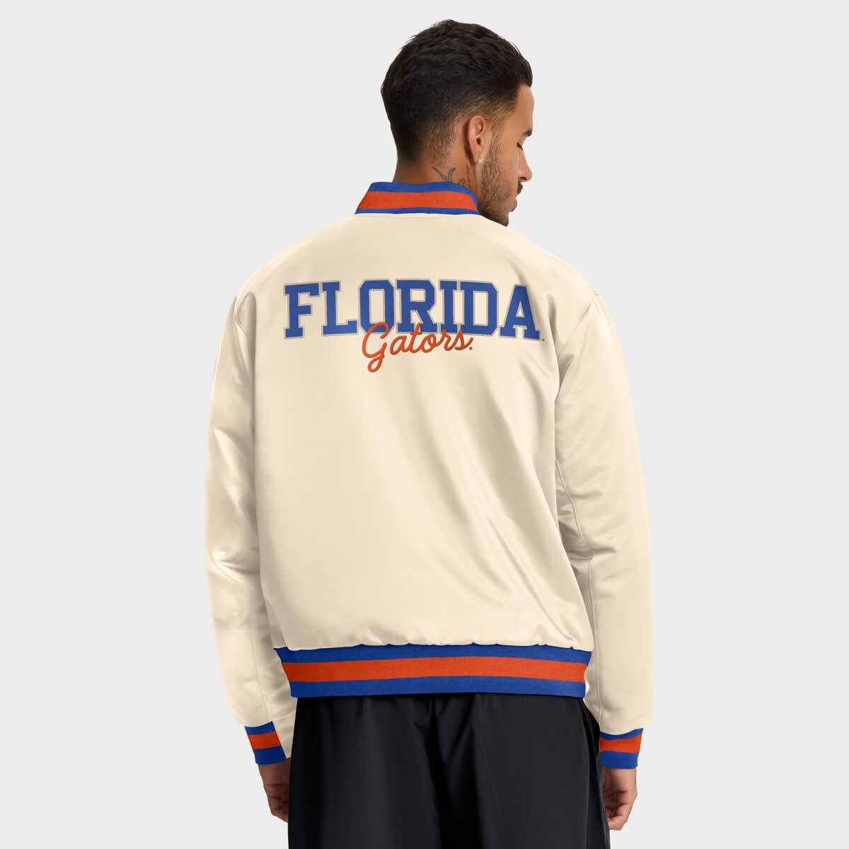 Nike Men's Nike Tan Florida Gators Legacy Full-Snap Bomber Jacket ...