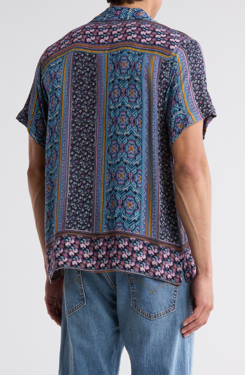 Raga Mix Print Short Sleeve Button-Up Shirt | Nordstromrack
