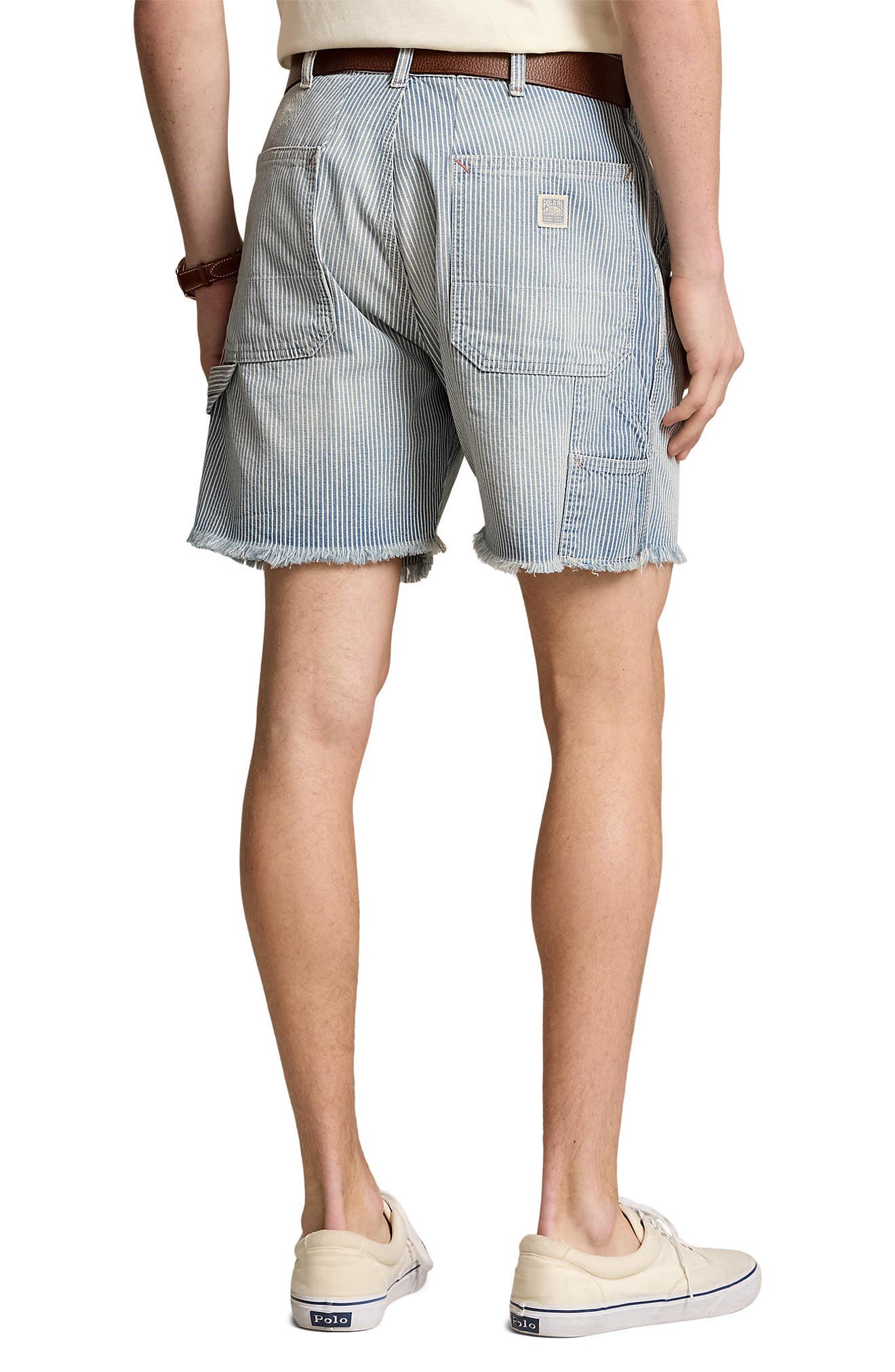 Polo Ralph Lauren Stripe Cutoff Denim Carpenter Shorts | Nordstromrack
