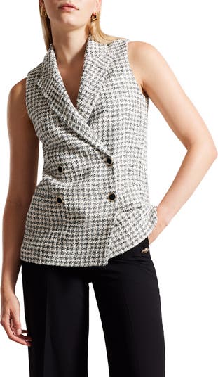 Ted Baker London Bella Double Breasted Bouclé Vest | Nordstromrack