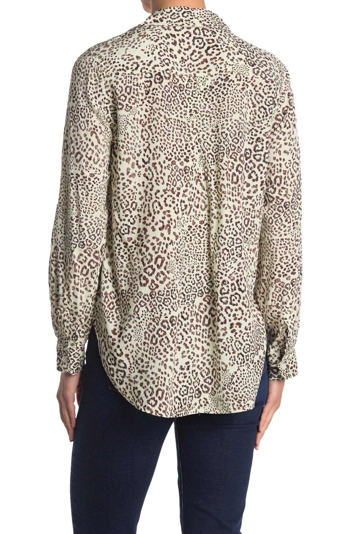 VELVET HEART Elisa Button Front Animal Print Blouse | Nordstromrack