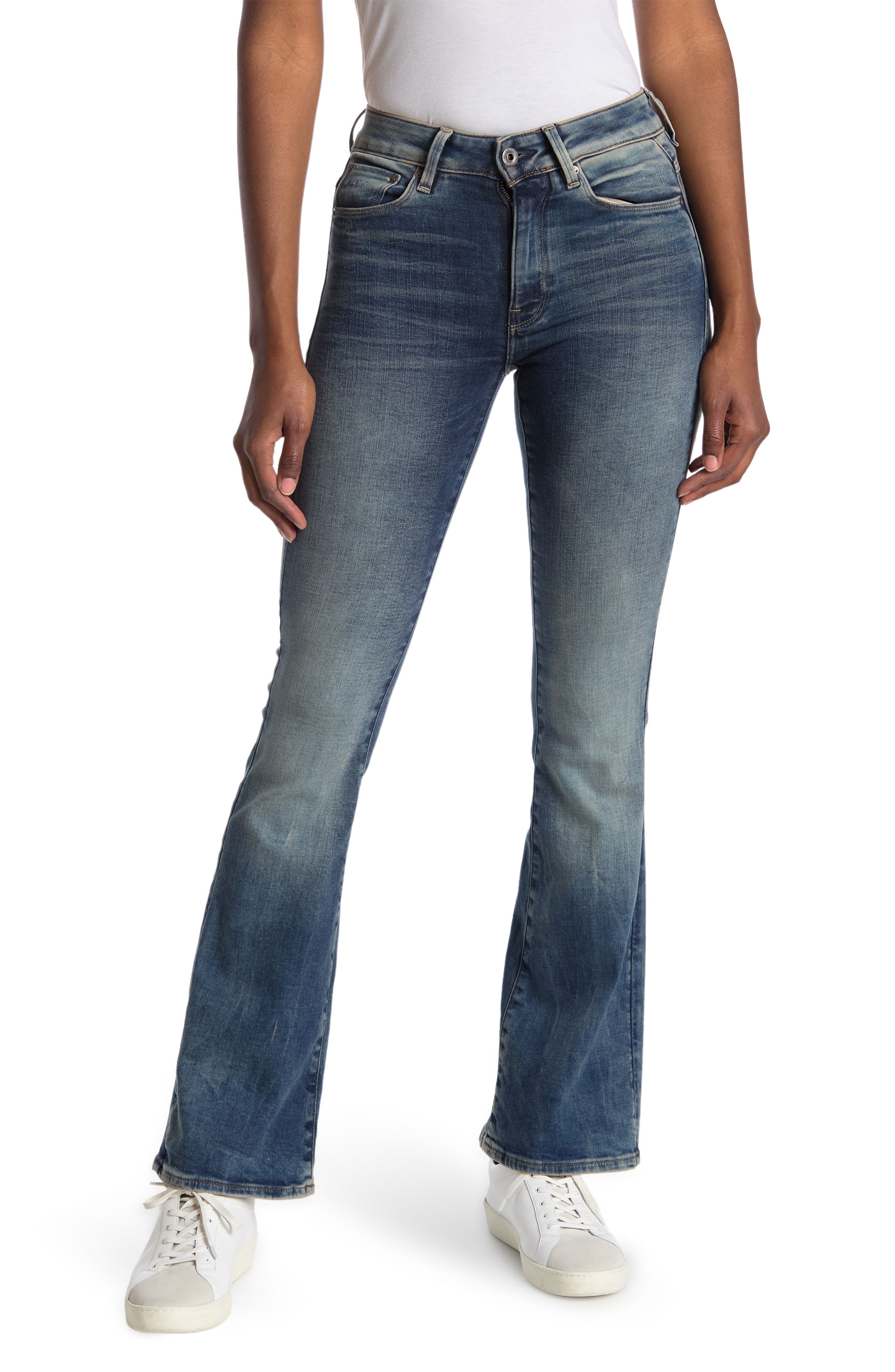 G-Star RAW 3301 High Waist Flare Leg Jeans | Nordstromrack