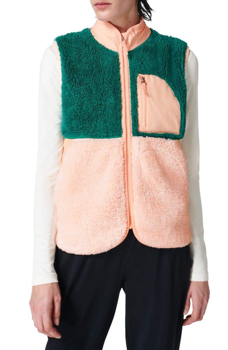 Sweaty Betty Pennine Faux Shearling Vest | Nordstromrack