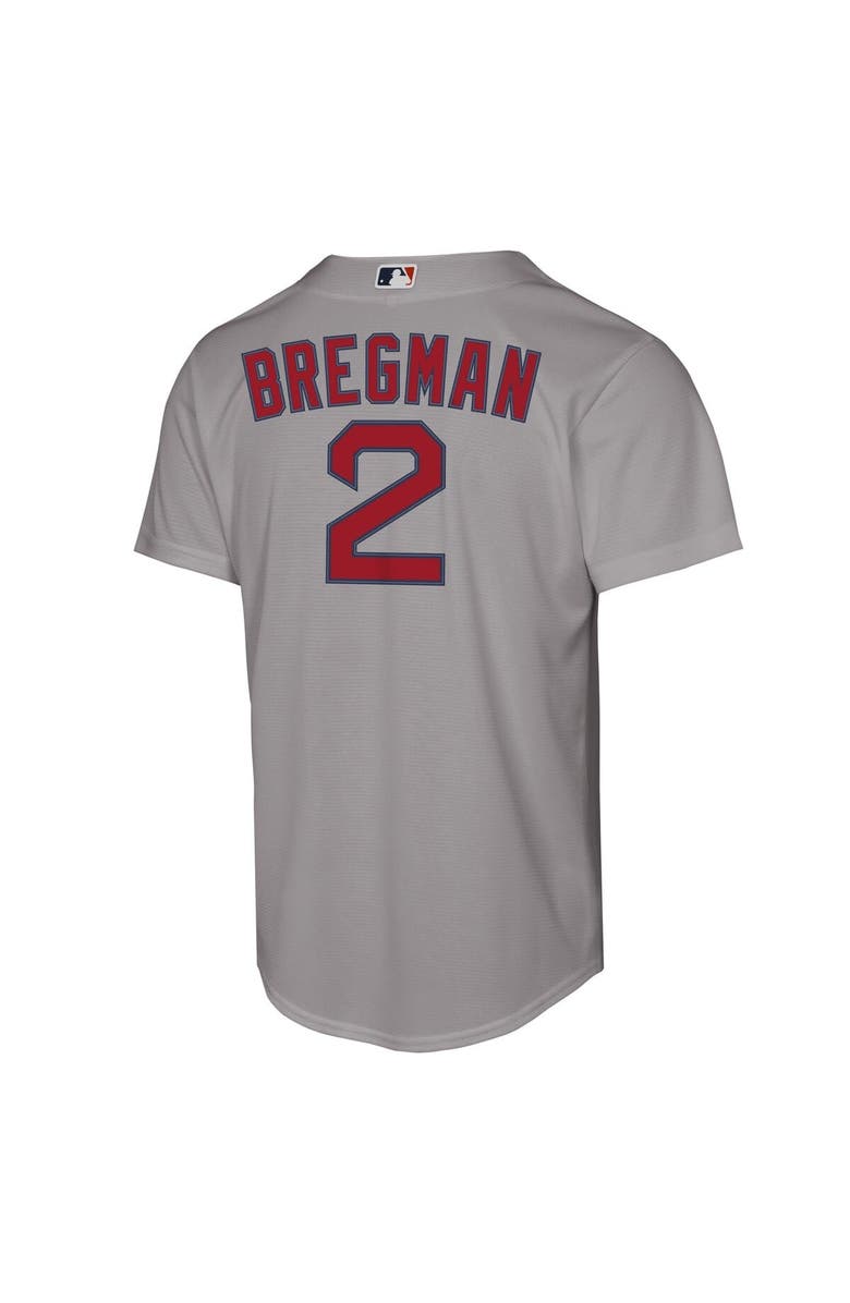 Nike Youth Nike Alex Bregman Gray Boston Red Sox Road Replica Jersey ...