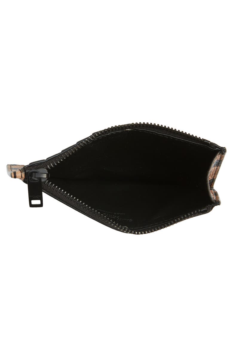Saint Laurent Leopard Print Leather Zip Wallet | Nordstromrack