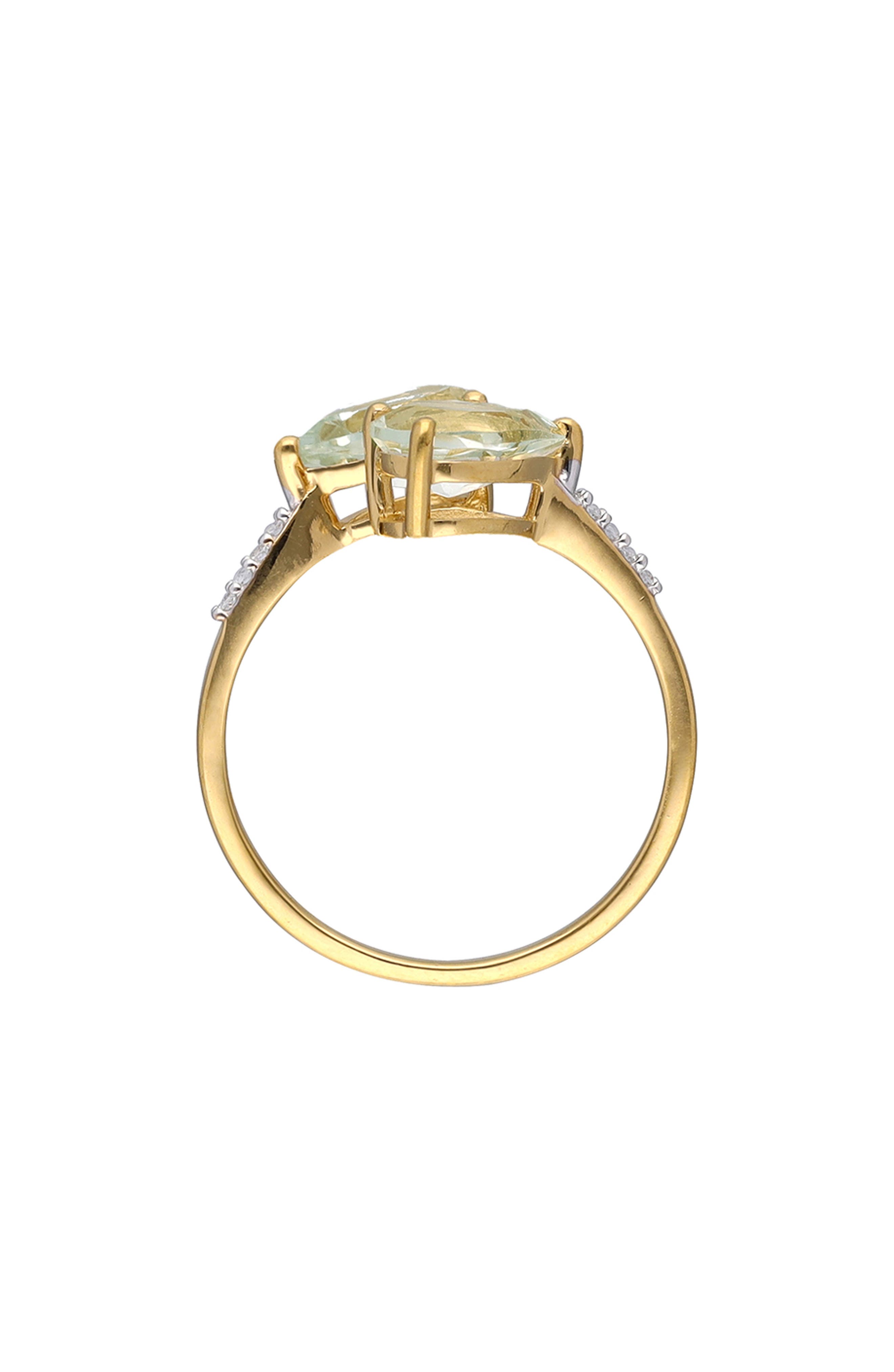 YS GEMS Pear Prasiolite Ring | Nordstromrack