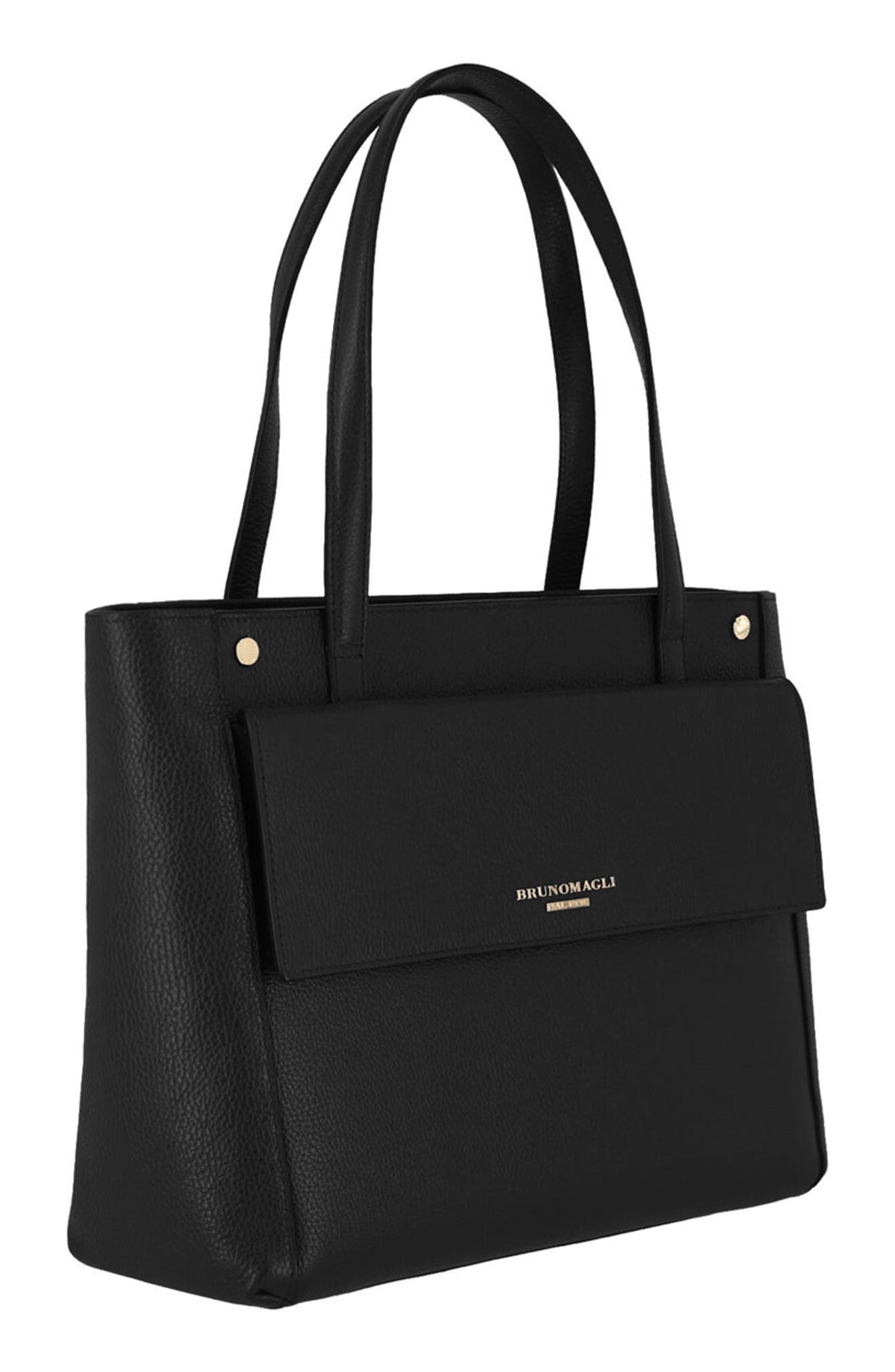 Bruno Magli Leather Logo Letter Tote | Nordstromrack