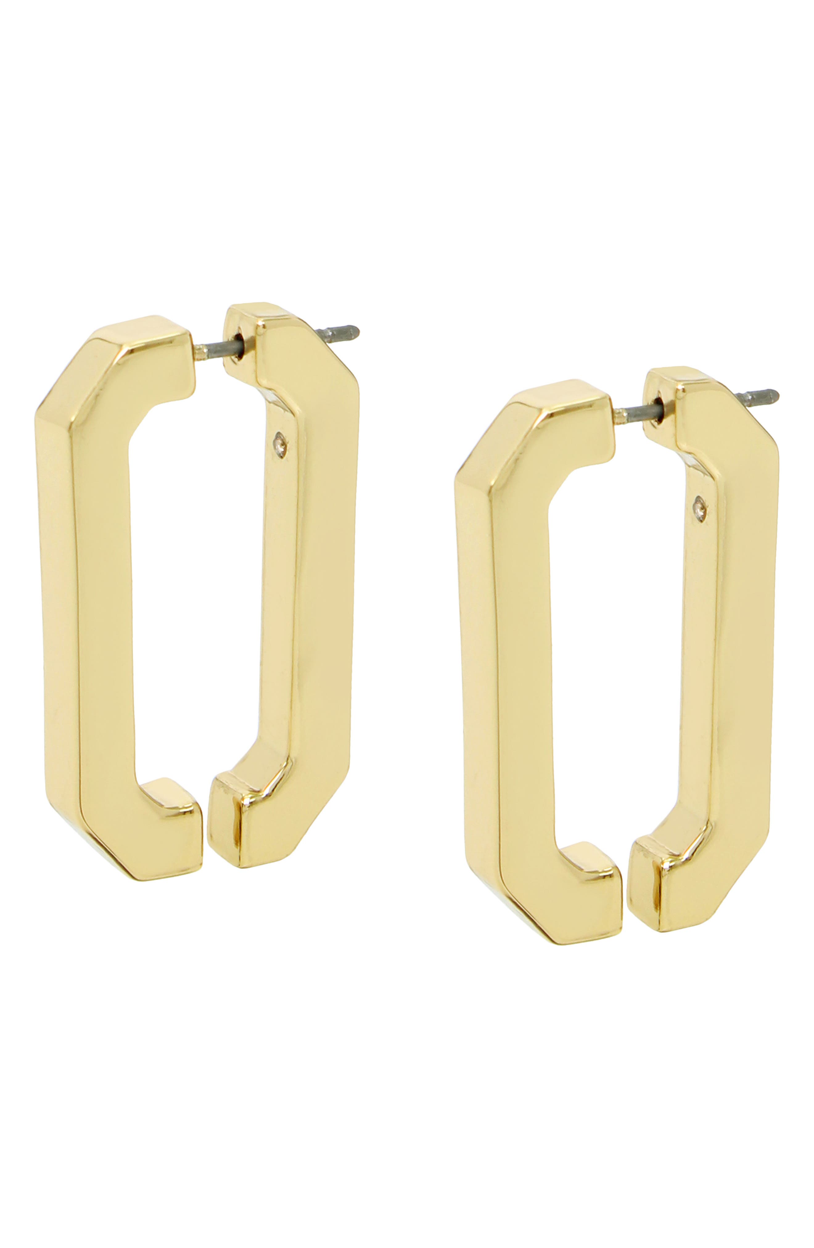 Hexagon Hoop Front/Back Earrings (Women) | Nordstromrack