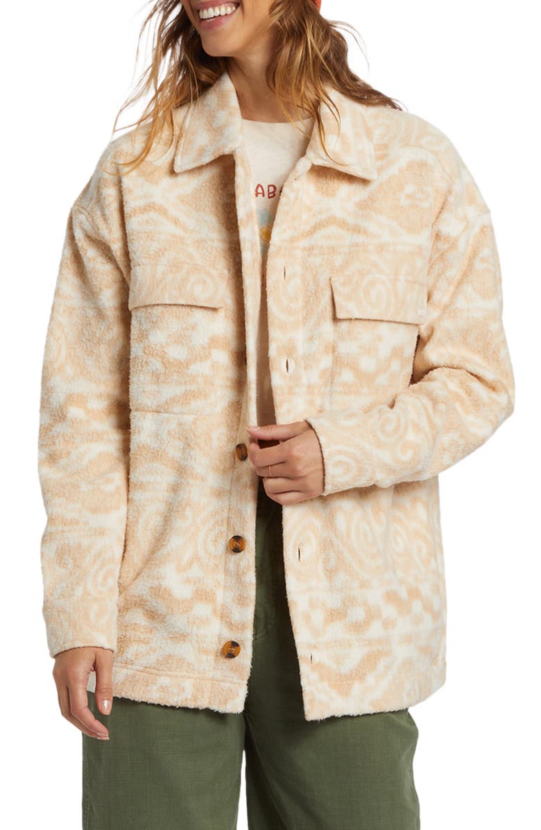 Billabong Happy Camper Oversized Shacket | Nordstrom