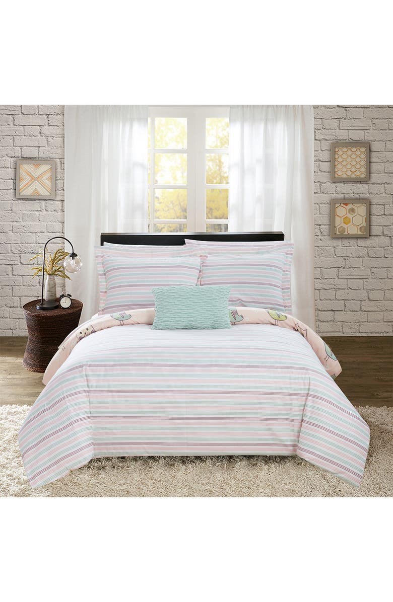 CHIC Full Mottled Reversible Cute Owls Theme Print Design Bed In a Bag ...