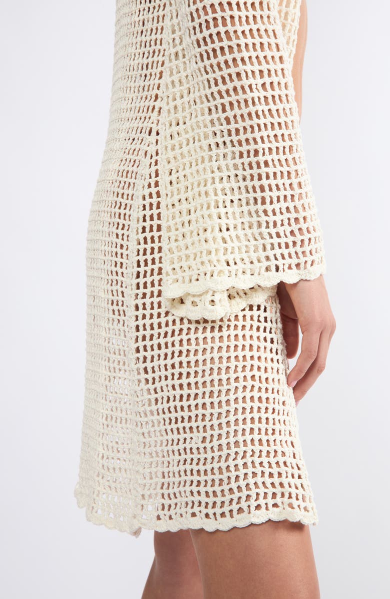 Viens Avec Moi Long Sleeve Cotton Crochet Cover-Up | Nordstromrack