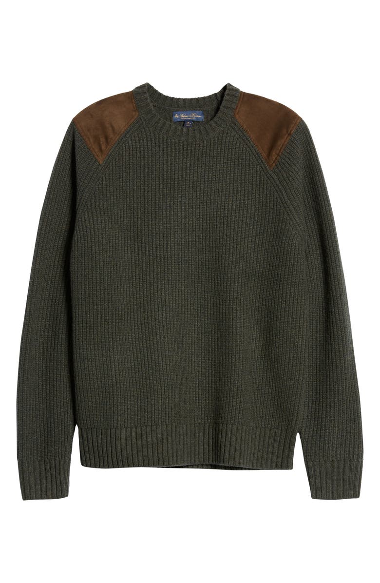 Brooks Brothers Military Ribbed Crewneck Wool Sweater | Nordstrom