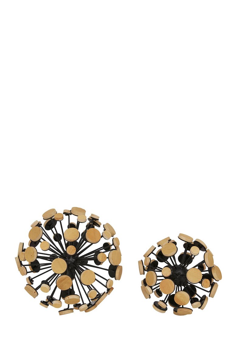 WILLOW ROW Brown Metal Modern Abstract Sculpture - Set of 2 | Nordstromrack