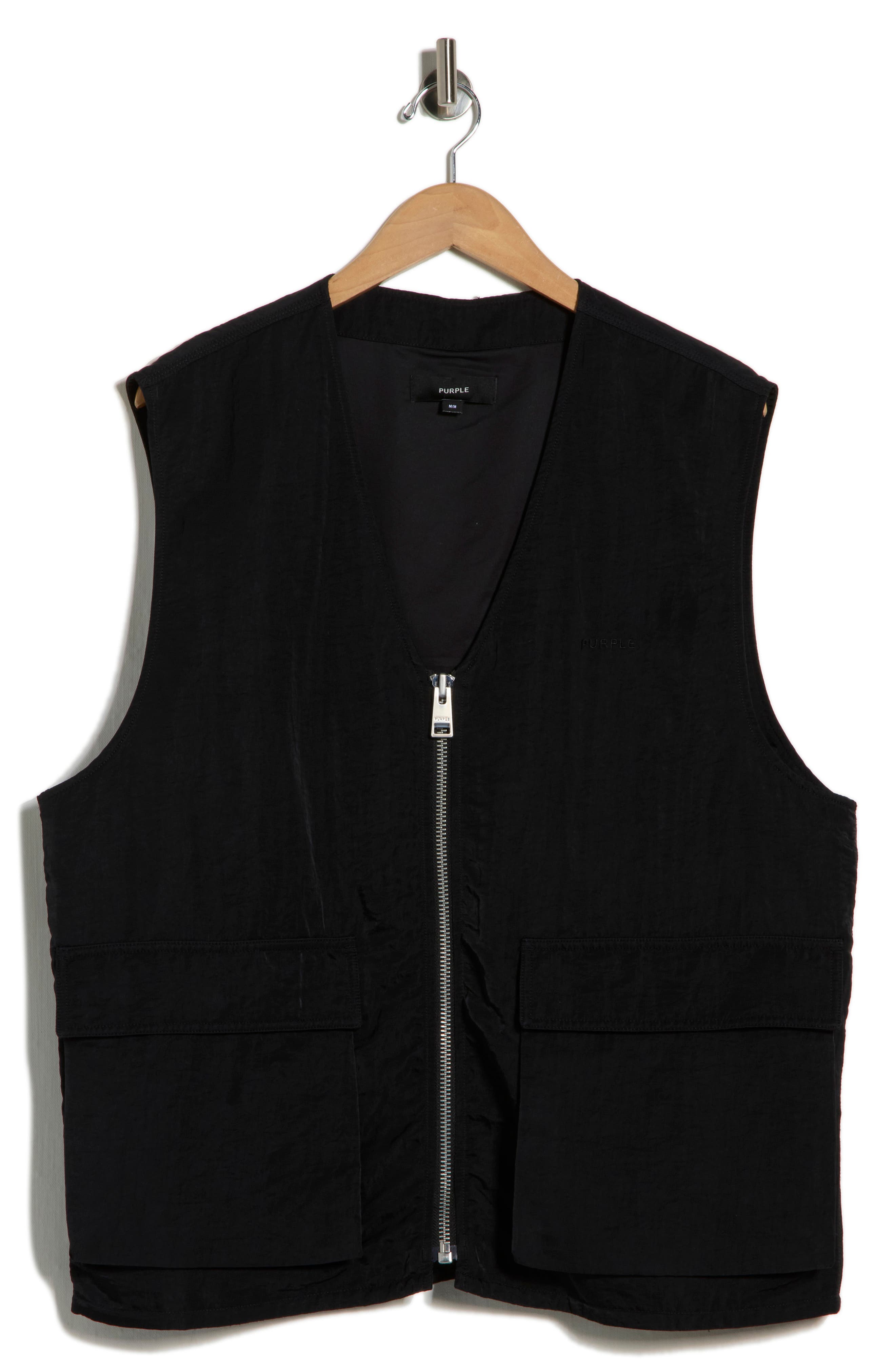 PURPLE BRAND Nylon Zip Vest | Nordstromrack