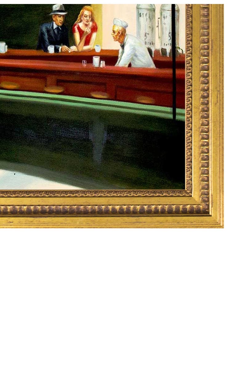 OVERSTOCK ART Nighthawks, 1942 - Framed Oil Reproduction of an Original ...