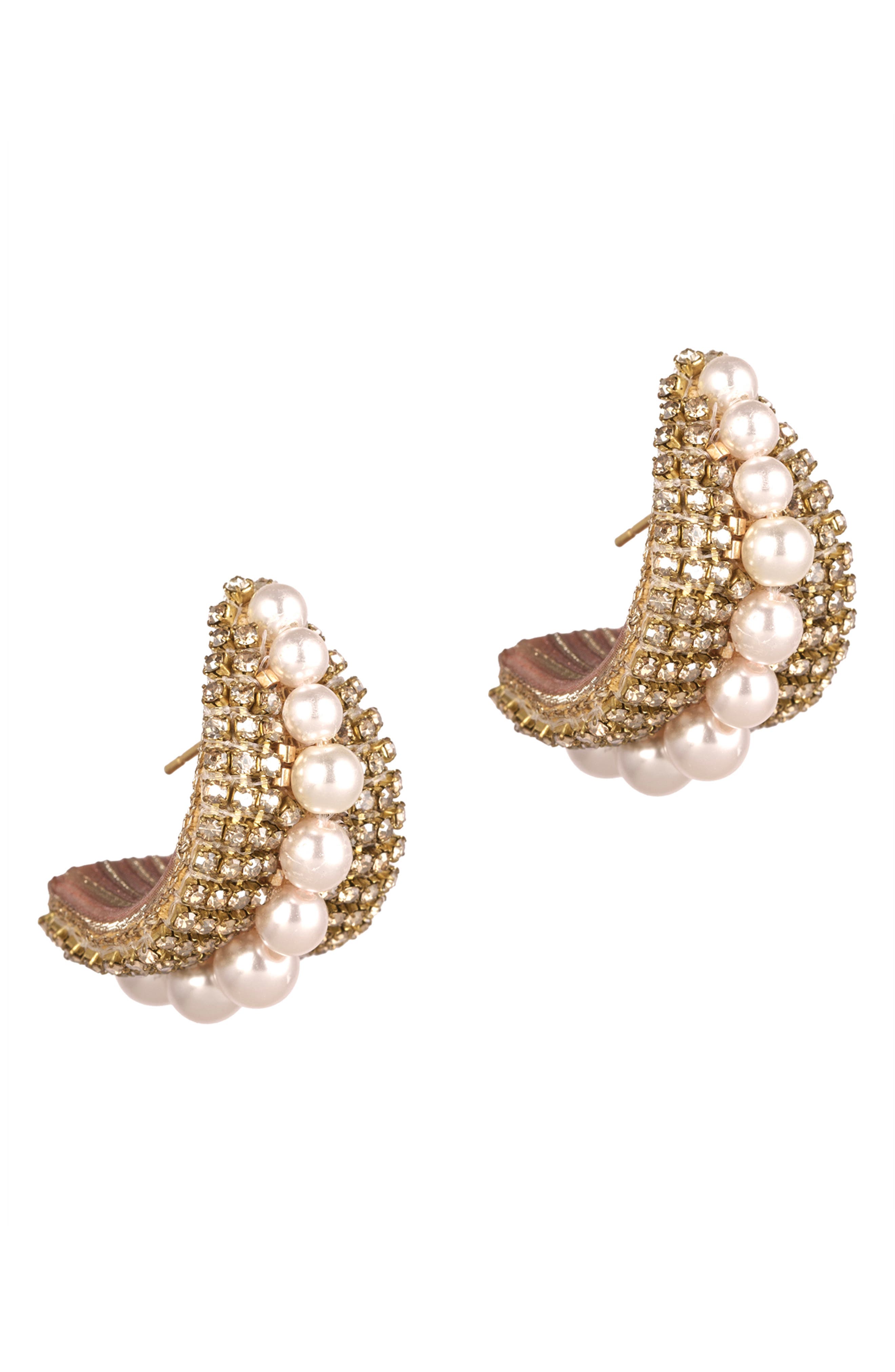Deepa Gurnani Filomena Huggie Hoop Earrings | Nordstromrack