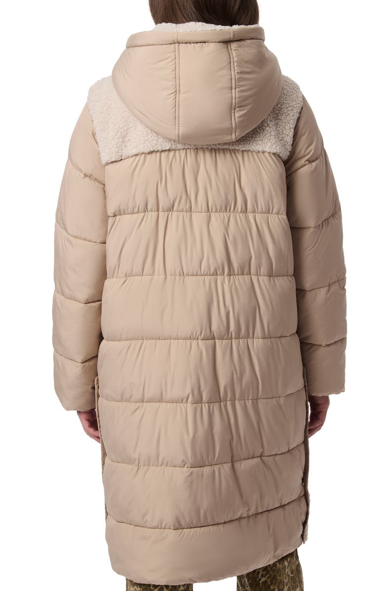 Bernardo Hooded Faux Shearling Puffer Jacket | Nordstromrack