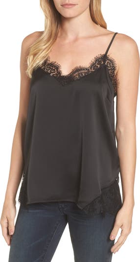 Halogen® Lace Trim Camisole | Nordstrom
